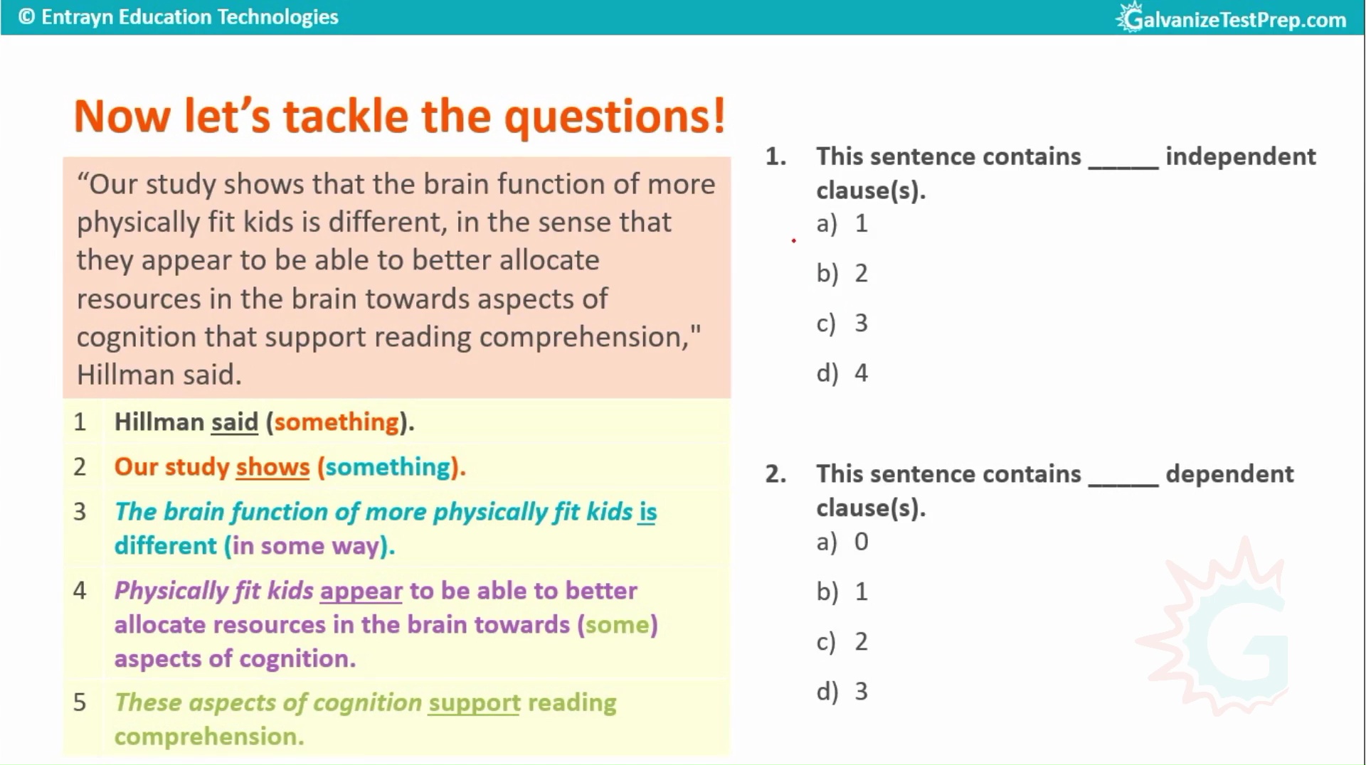 Basic Reading Comprehension | Study | Entrayn